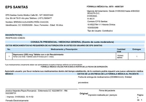 Ejemplo De Hoja De Ordenes Medicas Image To U