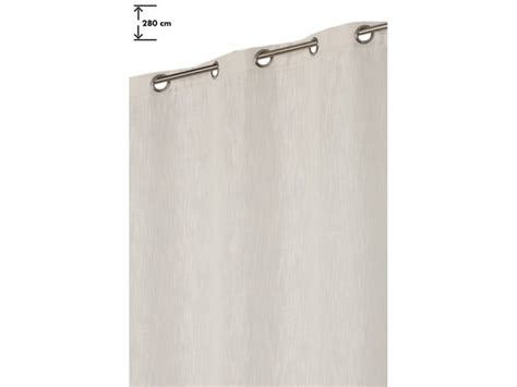 Gamme a rideau grande hauteur 140 x 280 cm à oeillets aspect lin lourd