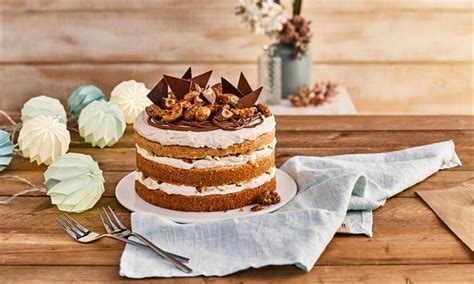 Naked Cake à la pâte pralinée aux noisettes Recette Dr Oetker