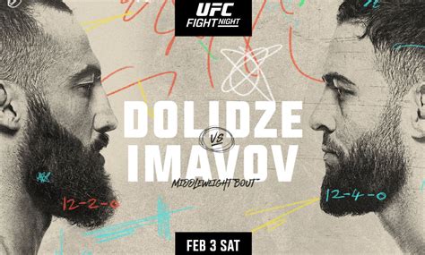 UFC Vegas 85 Dolidze Vs Imavov Live Results And Highlights BJPenn
