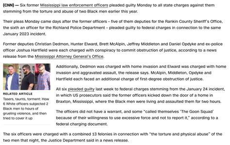Officers Known As The Goon Squad Plead Guilty To Torturing Two Black
