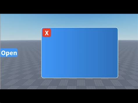 How To Make A Open Close Gui In Roblox Studio Easy Youtube