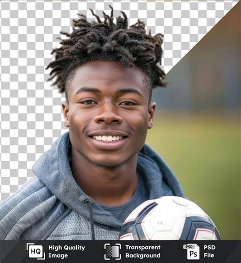 Transparente Imagem Psd Jovem Jogador De Futebol Bonito Homem