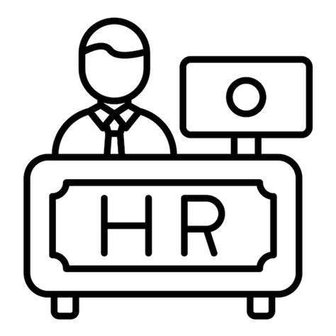 Premium Vector Hr Department Line Illustration