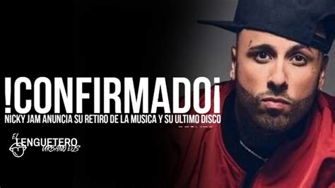 NICKY JAM ANUNCIA SU RETIRO DE LA MUSICA Y ANUNCIA SU NUEVO ALBUM