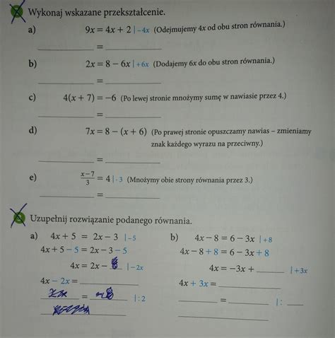 BLAGAM O POMOC Rozwiązywanie równań zadanie 2 3 strona 78 Matematyka
