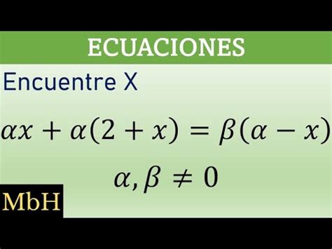 Ecuación de primer grado con coeficientes literales ecuación literal