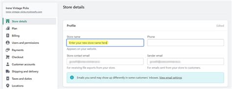 How To Change Shopify Store Name In Steps Onecommerce S Blog