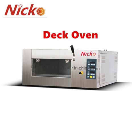 Commercial Large Glass Bakery Equipment 1 Deck 2 Trays Pizza Oven