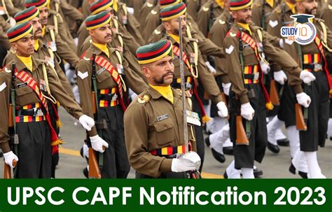 UPSC CAPF Notification 2023 Out Exam Date Eligibility Vacancy