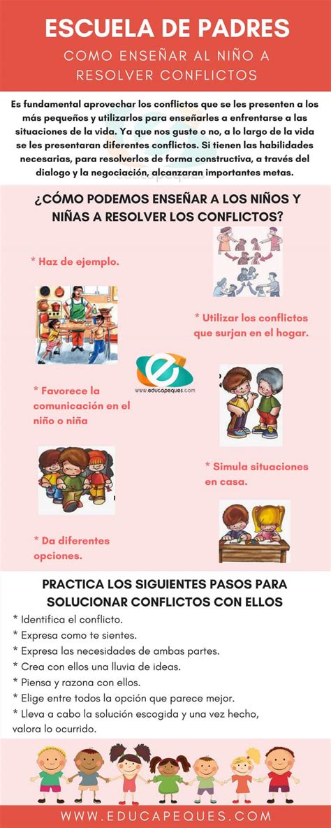 Enseñar a los niños a resolver conflictos en 6 pasos