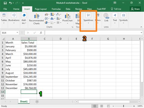 sparkline charts excel easypilot