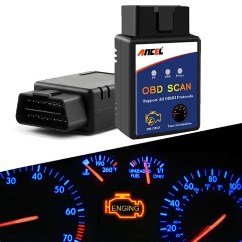 OBD2 Ancel ELM327 V1 5 Escáner Bluetooth Android OBD 2 Auto Coche Motor
