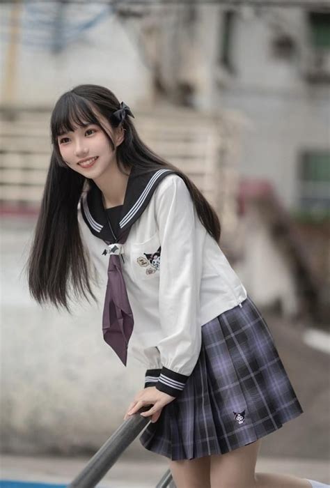 Sanrio Collaboration Kuromi Jk Uniform Top Sanrio Sleeves Tops