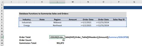 Excel Database Functions Tutorial Video And Template