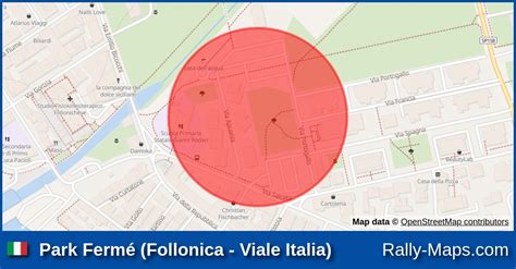 Mapa Harmonogram Profil Elewacji Park Fermé Follonica Viale