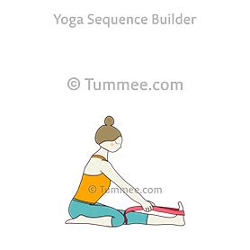 One Leg Folded Forward Bend With Strap Yoga Trianga Mukhaikapada