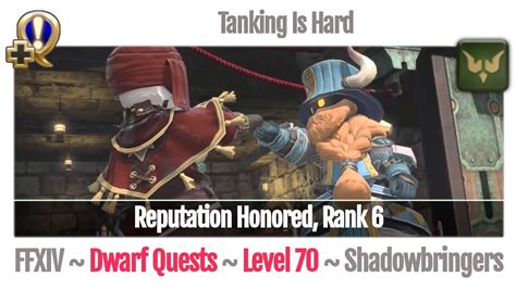 FFXIV Tanking Is Hard Beast Tribe Dwarfs Rank 6 Shadowbringers
