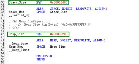 stm32的堆栈（heapandstack）空间 stm32 栈空间 csdn博客