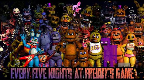Every Animatronic In Five Nights At Freddy S Youtube