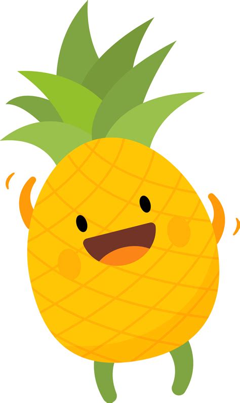 Pineapple Cartoon Character Png
