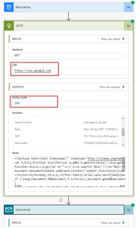 solved power automate and notify if a webpage is down power platform community