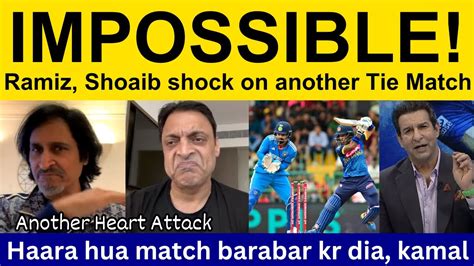 Pakistani Reaction Wasim Akram Shocked On Ind Tie St Odi Sl Pak