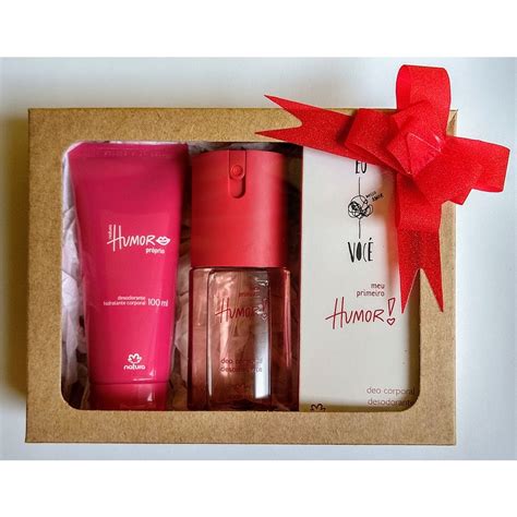 Kit Presente Natura Deo Corporal Meu Primeiro Humor Shopee Brasil