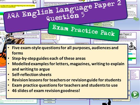 Aqa English Language Paper Question Teaching Resources