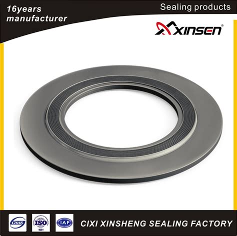 Spiral Wound Gasket With Ss 04 Ring Graphite Filler Spiral Wound