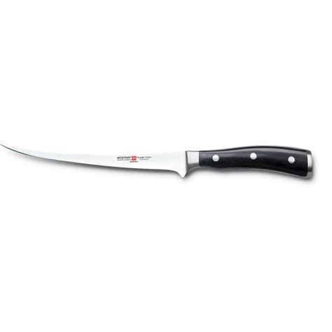 Cuchillo para filetear 18 cm Wüsthof serie Classic Ikon acero forjado