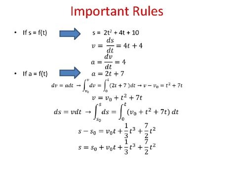 dynamics rectilinear kinematics continuous motion variable acceleration by