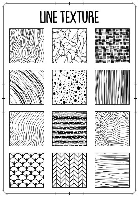 Texture Worksheet Printable Texture Sketch Pencil Texture Texture