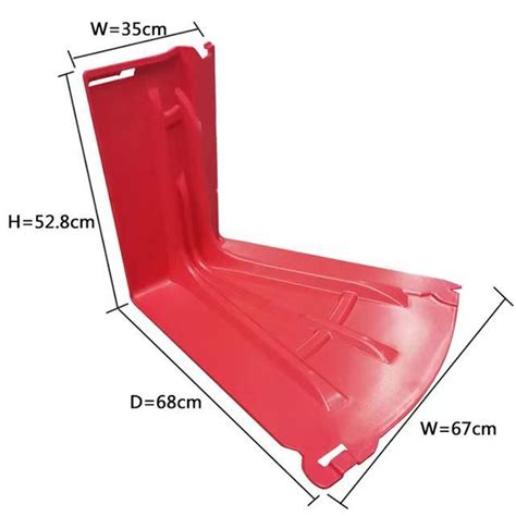 ABS Red Boxwall Anti Flood Barrier Board Plastic For Flooding China