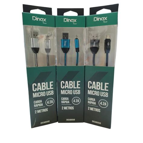 Cable Usb A V Dinax A Carga R Pida De Metros Daz Importadora