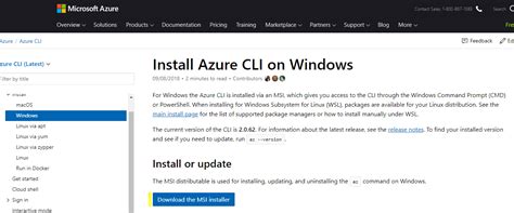 installing azure cli on windows carl de souza