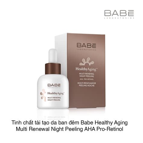 Tinh chất tái tạo da ban đêm Babe Healthy Aging Multi Renewal Night Pe