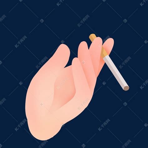 夹着香烟手势素材图片免费下载 千库网