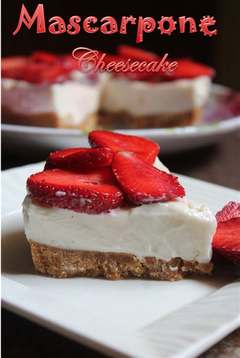 No Bake Mascarpone Cheesecake Recipe Yummy Tummy