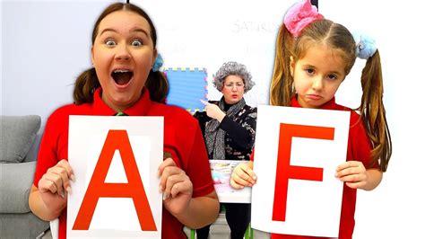 Ruby And Bonnie Pretend Play School Lessons With Granny Youtube