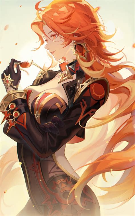 Mavuika Genshin Impact Drawn By Minzu U Danbooru
