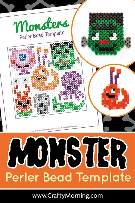 Halloween Monster Perler Bead Patterns Crafty Morning