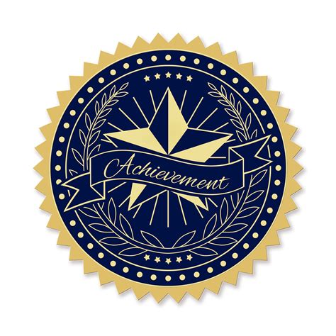 Buy Craspire Pcs Embossed Gold Foil Certificate Seals Self Adhesive