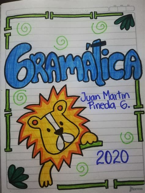 Portada Gramática para niños Scrapbook designs Creative Scapbooking