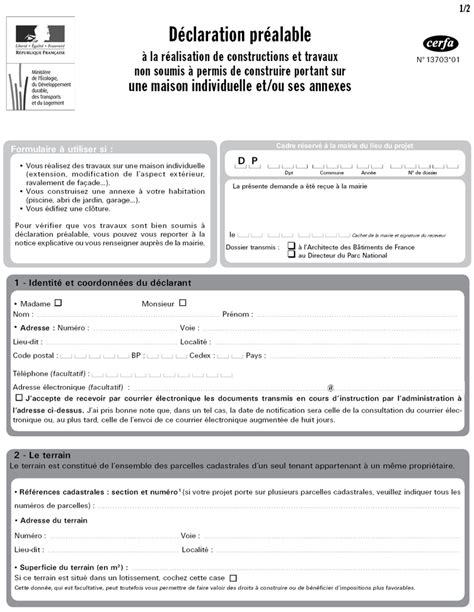 Formulaire Déclaration Préalable Maison Individuelle Ventana Blog