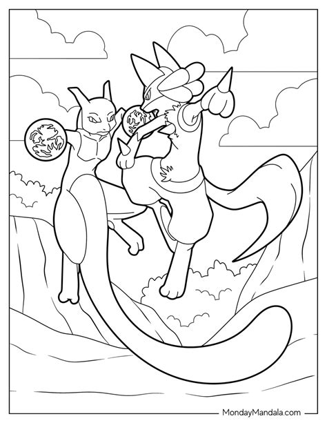 20 Lucario Coloring Pages Free Pdf Printables Mores Pics