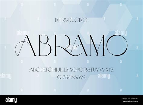Abstract Minimal Modern Alphabet Fonts Typography Technology
