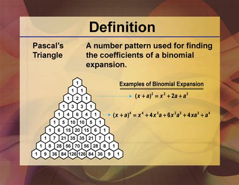 definition polynomial concepts pascal s triangle media4math