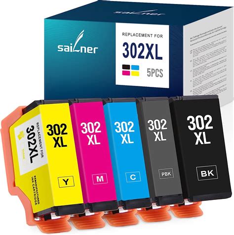 Amazon Cartucho De Tinta 302 SAILNER De Repuesto De Cartucho De