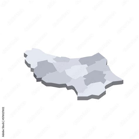 Luxembourg Political Map Of Administrative Divisions Cantons 3D